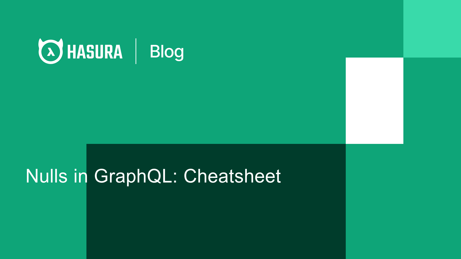 Nulls in GraphQL queries and responses: Your cheatsheet